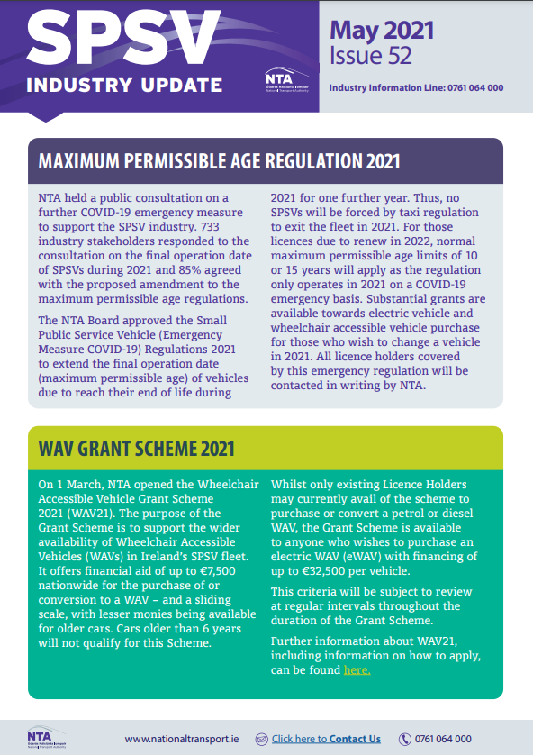 The May edition of the SPSV Industry Update (Issue 52) is now available ...