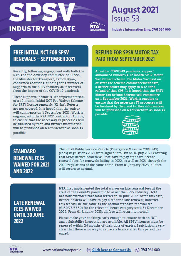 The August edition of the SPSV Industry Update (Issue 53) is now ...