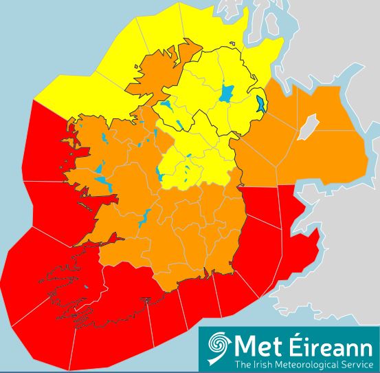 STORM EUNICE - Tomorrow - National Transport