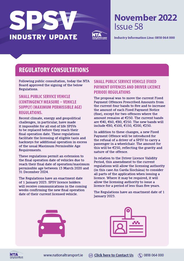 The November edition of the SPSV Industry Update (Issue 58) is now ...